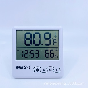 新品MBS-1 新款温湿度计 带挂孔 可悬挂在墙壁-阿里巴巴