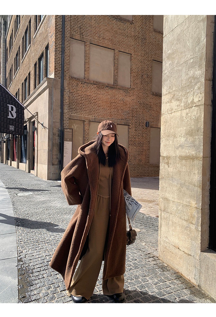 7669法式复古休闲风套装秋冬新款慵懒风针织衫连帽+长裤通勤穿搭-阿里巴巴