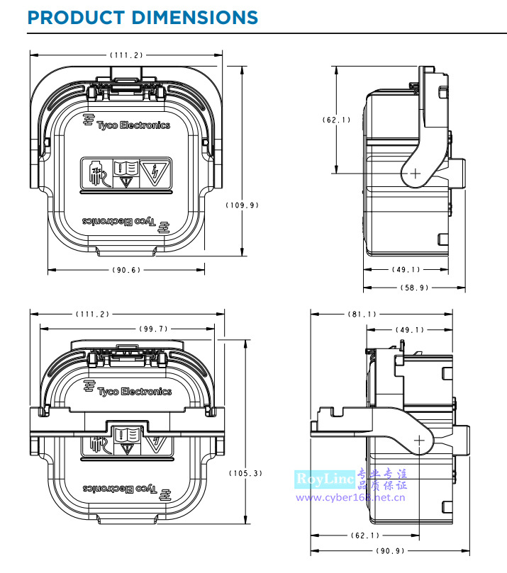 TYCO MSD350A 350A 690VDC 电动汽车电池高压手动维修开关快断器-阿里巴巴