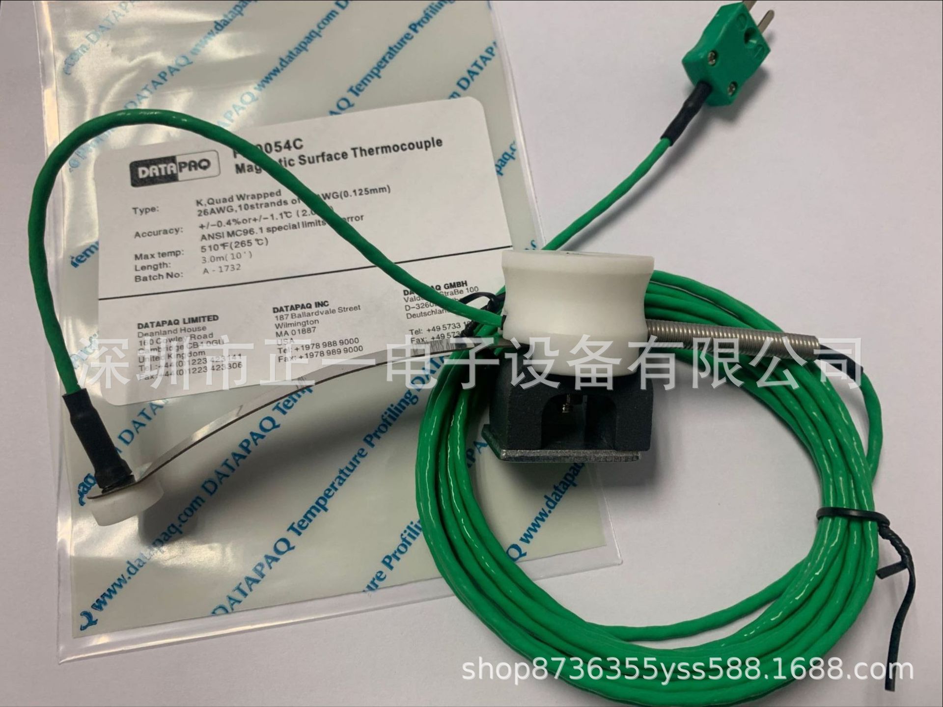 DATAPAQ原装EasyTrack热电偶PA0831A.PA0054.PA0055.PA0056-阿里巴巴