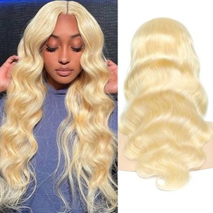 12A Brazilian 13*4 frontal Blonde 613# Body Wave Wig-阿里巴巴