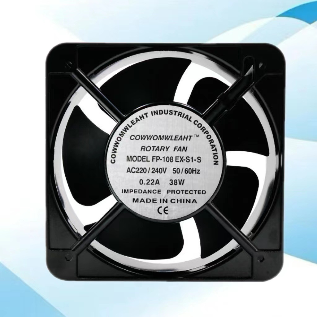 全新15050轴流风机机柜110V220V380V0.22A大风量15cm引线工业风扇-阿里巴巴