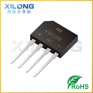 源头工厂 KBP208/KBP208G 整流桥堆 2A 800V 扁脚-阿里巴巴