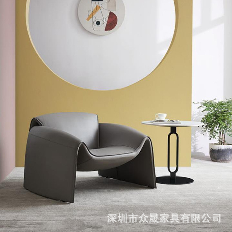 螃蟹沙发椅布面休闲椅商务洽谈接待椅酒店等候咖啡椅子单人扶手椅-阿里巴巴