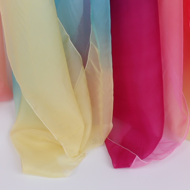 Silk scarf flowering and rainbow 24-layer color gradient waterfall ...