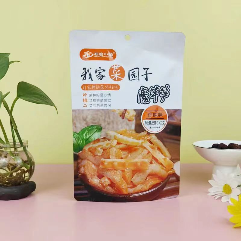 石磨小镇我家菜园子酸黄瓜条裙带菜丝烤面筋香辣烧烤味小包辣条-阿里巴巴
