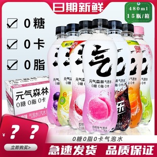 元气森林0糖0脂0卡气泡水480ml*15瓶整箱无糖汽水白桃葡萄可乐味-阿里巴巴