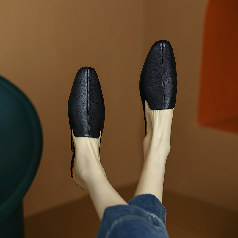 CHIKO Scotti Square Toe Block Heels Clogs/Mules Shoes