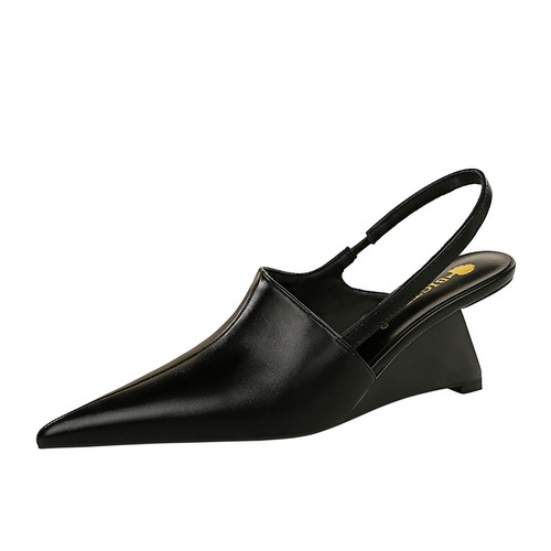 1097-3 Retro European and American Fashion High Heel Slope Heel Deep ...