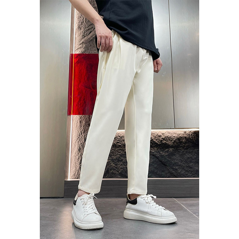 2024大码胖子CleanFit夏季新款纯色百搭垂感丝滑透气休闲长裤冰丝-阿里巴巴