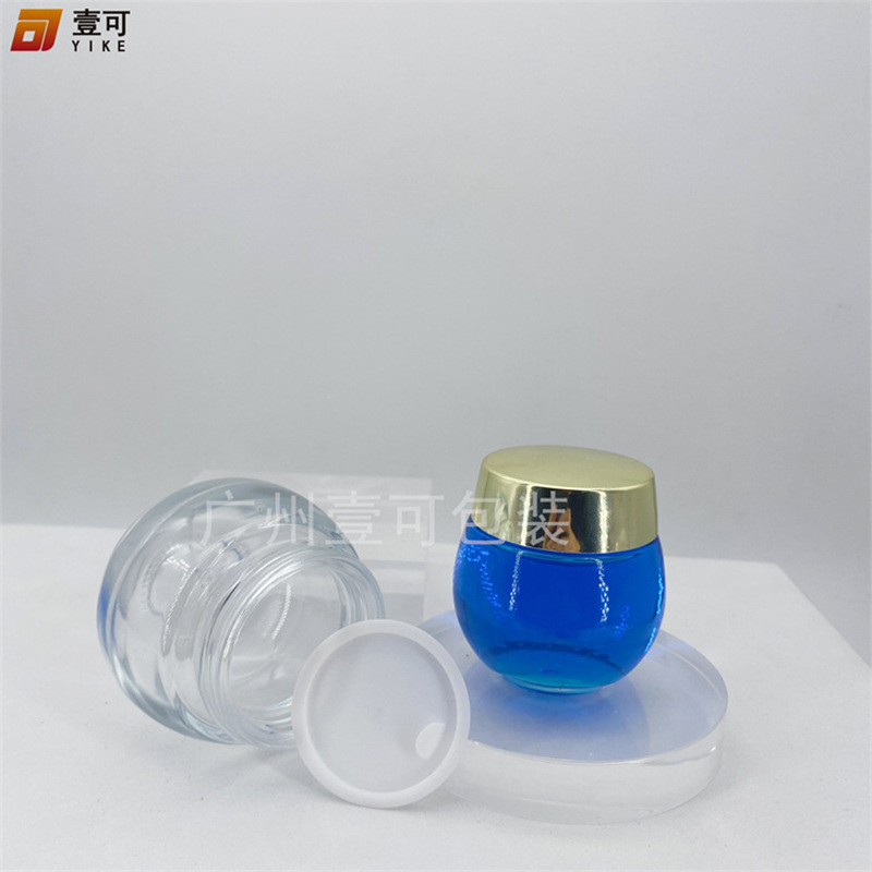 玻璃膏霜瓶120g广口睡眠面膜罐50g面膜瓶30g面霜瓶 化妆品分装瓶-阿里巴巴