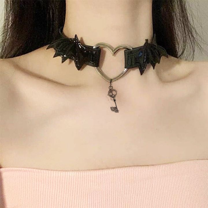 暗黑翅膀腿环可调节松紧y2k辣妹性感弹力绑带cos哥特腿环lolita-阿里巴巴