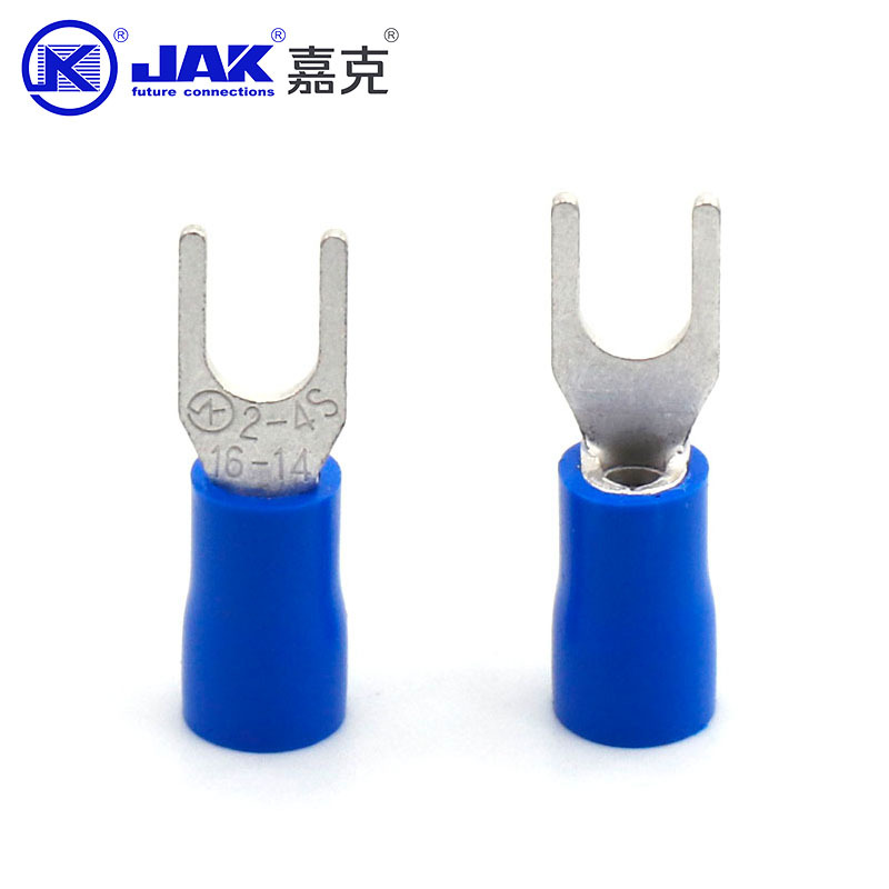 SV2-4S铜接线端子 紫铜叉形接线绝缘端子 开口M4线耳冷压接线端头-阿里巴巴