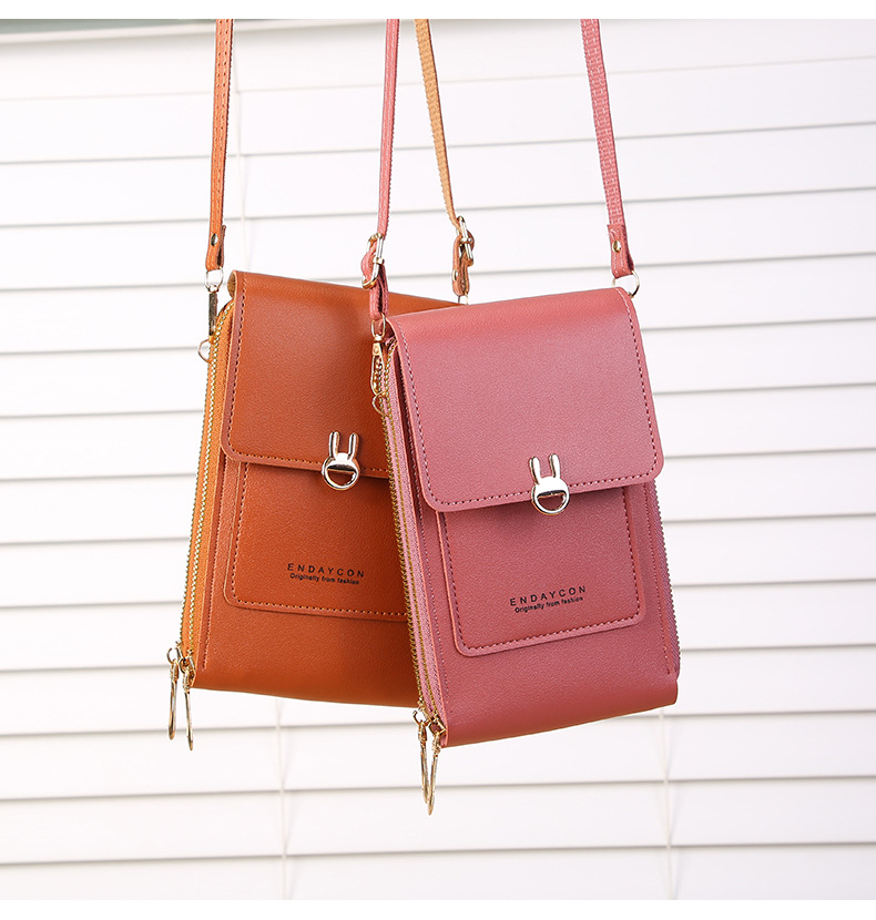 ENDAYCON新款大容量多功能纯色时尚简约单肩小包包触屏斜挎手机包-阿里巴巴