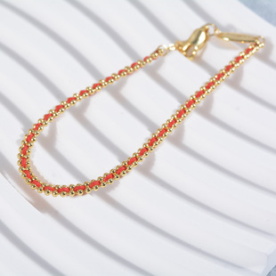 S925纯银新款本命年redline法国红绳手链高级感轻奢百搭情侣手饰-阿里巴巴