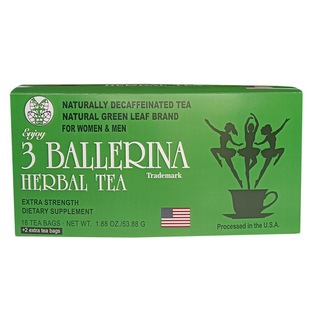 3 BALLERINA HERBAL TEA NATURALLY DECAFFEINATED WOMEN MEN-阿里巴巴