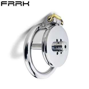 FRRK-176 不锈钢男用平板贞操锁防逃脱贞洁笼成人情趣另类禁欲器-阿里巴巴