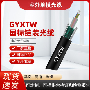 GYXTW-8B1室外光缆8芯单模多模中心束管式铠装光纤-阿里巴巴
