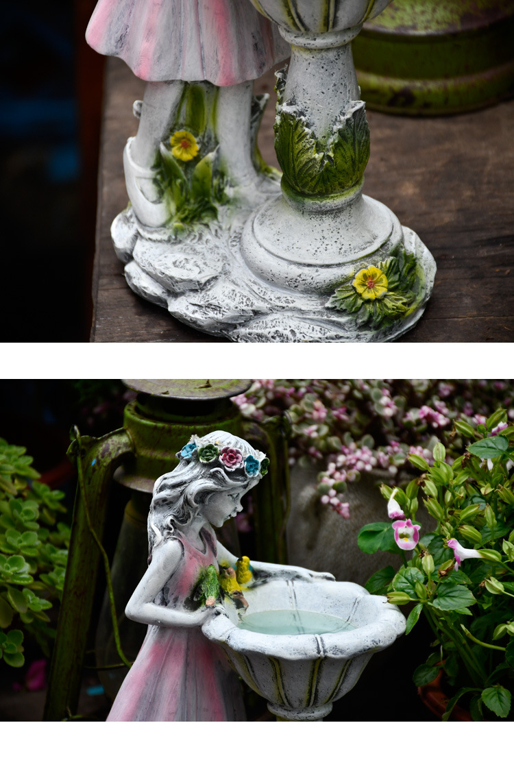 Wholesale Modern Resin Garden Decor Solar Courtyard Lamp Outdoor Garden ...