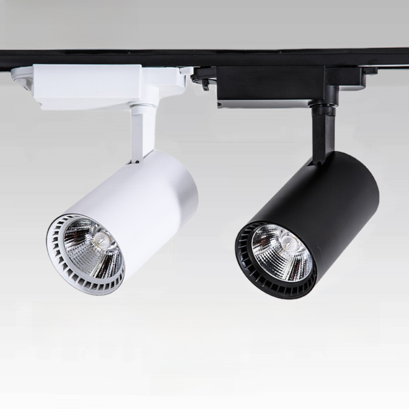 Track lights led spotlights clothing store background wall open-mounted ...