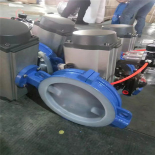 双作用 单作用气动衬氟蝶阀 D671F46-16C D671F4-16C衬氟对夹蝶阀-阿里巴巴