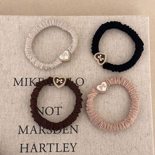 韩版爱心发绳女生扎头发皮筋2024年新款简约高弹力耐用头绳不伤发-阿里巴巴