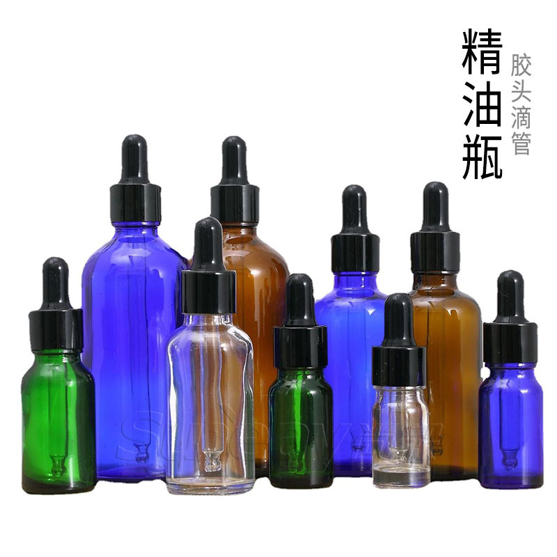 药玻棕色玻璃滴管精油瓶5-100ml 化妆品精华原液空瓶分装瓶烟油瓶-阿里巴巴