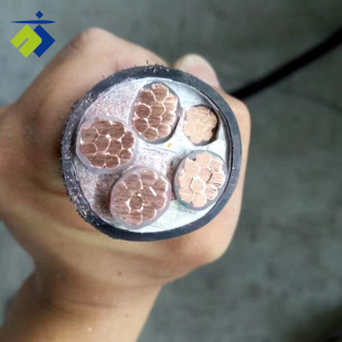 YJV4*50+1*25铜电力电缆硬线四等芯50平方4+1铜芯铠装阻燃五线-阿里巴巴