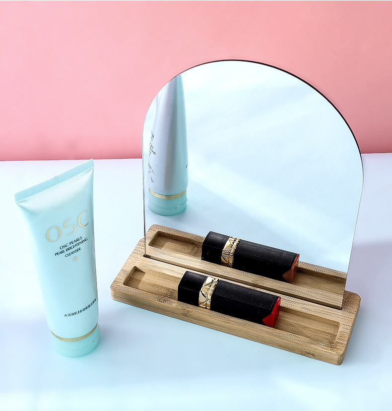 网红云朵化妆镜台式亚克力桌面旋转异形梳妆镜不规则镜子ins风-阿里巴巴