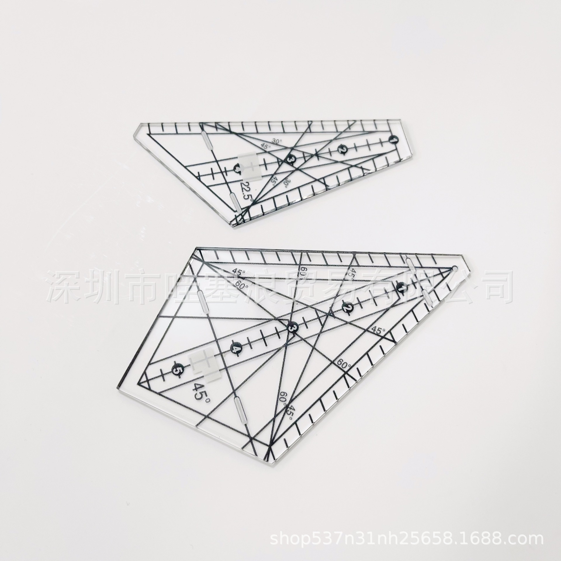 Art Ruler Squedge 22.5 Template新款新亚克力缝纫 拼布模板 DIY-阿里巴巴