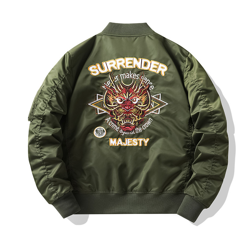 2295跨境刺绣棒球服工装夹克新款空军ma1飞行员夹克男大码外套潮-阿里巴巴