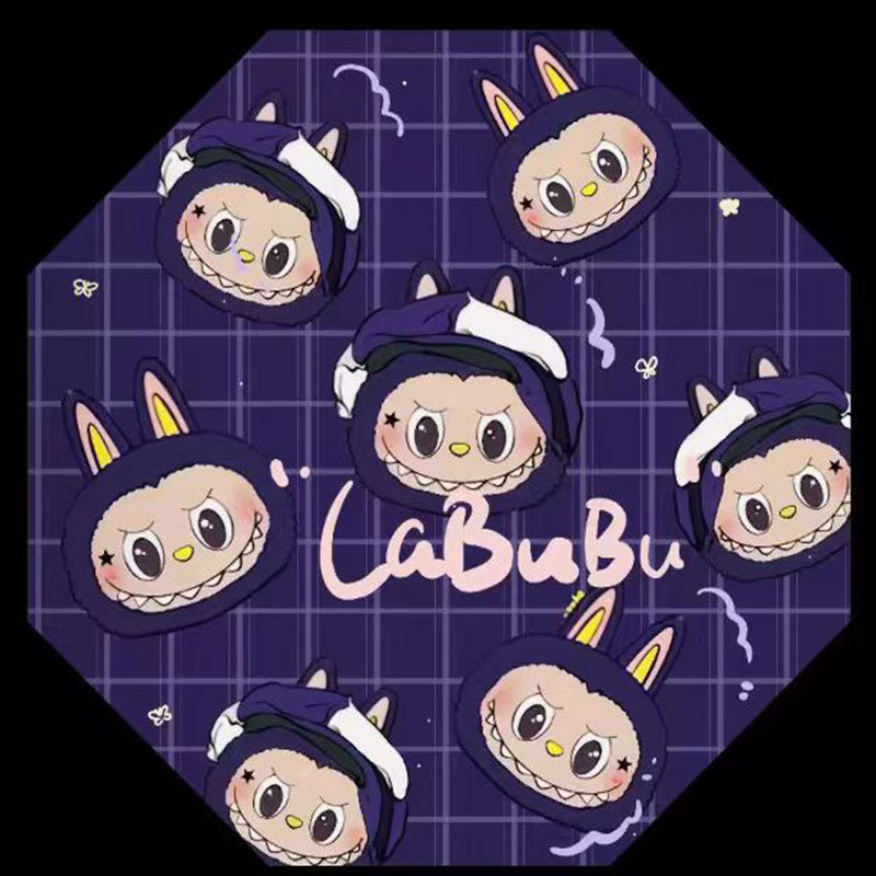 Bubble Mart Automatic Sun Umbrella Labubu Folding Umbrella Umbrella Sun ...