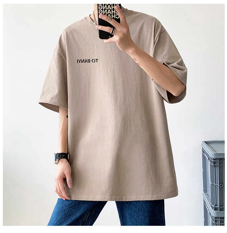 美式复古oversize夏季男生短袖t恤潮牌潮流国潮重磅ins纯棉上衣服-阿里巴巴