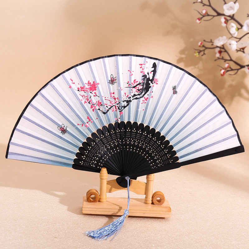2pcs Ancient Hanfu fairy dress Folding Fans for women girls Chinese ...