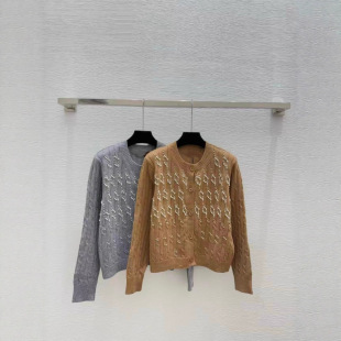 2025深圳南油高端秋冬新款针织衫小香风专柜品质开衫外套上衣-阿里巴巴