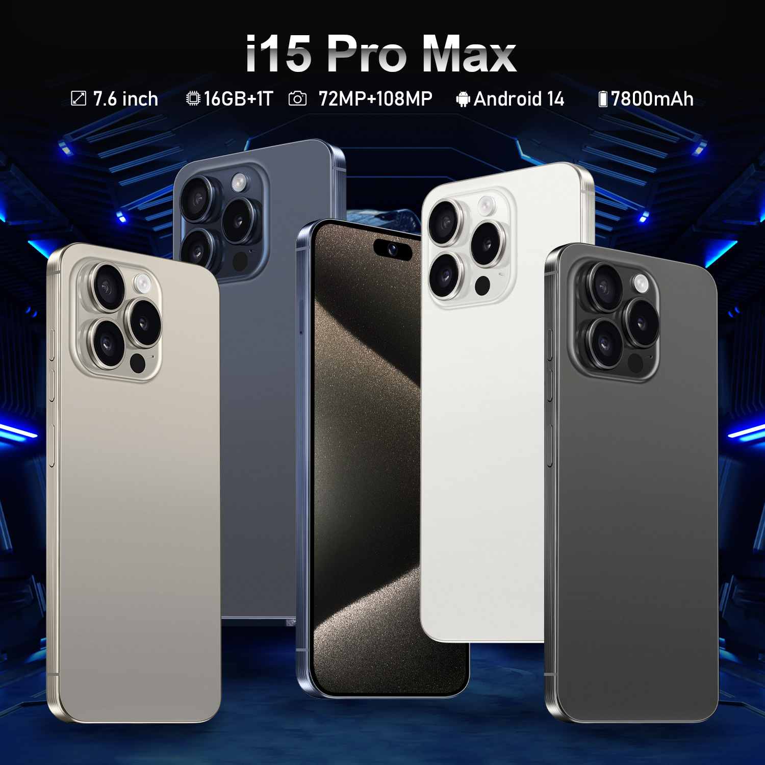 新款跨境i16Pro Max智能手机1+16G全新未拆封大屏安卓12工厂批发-阿里巴巴