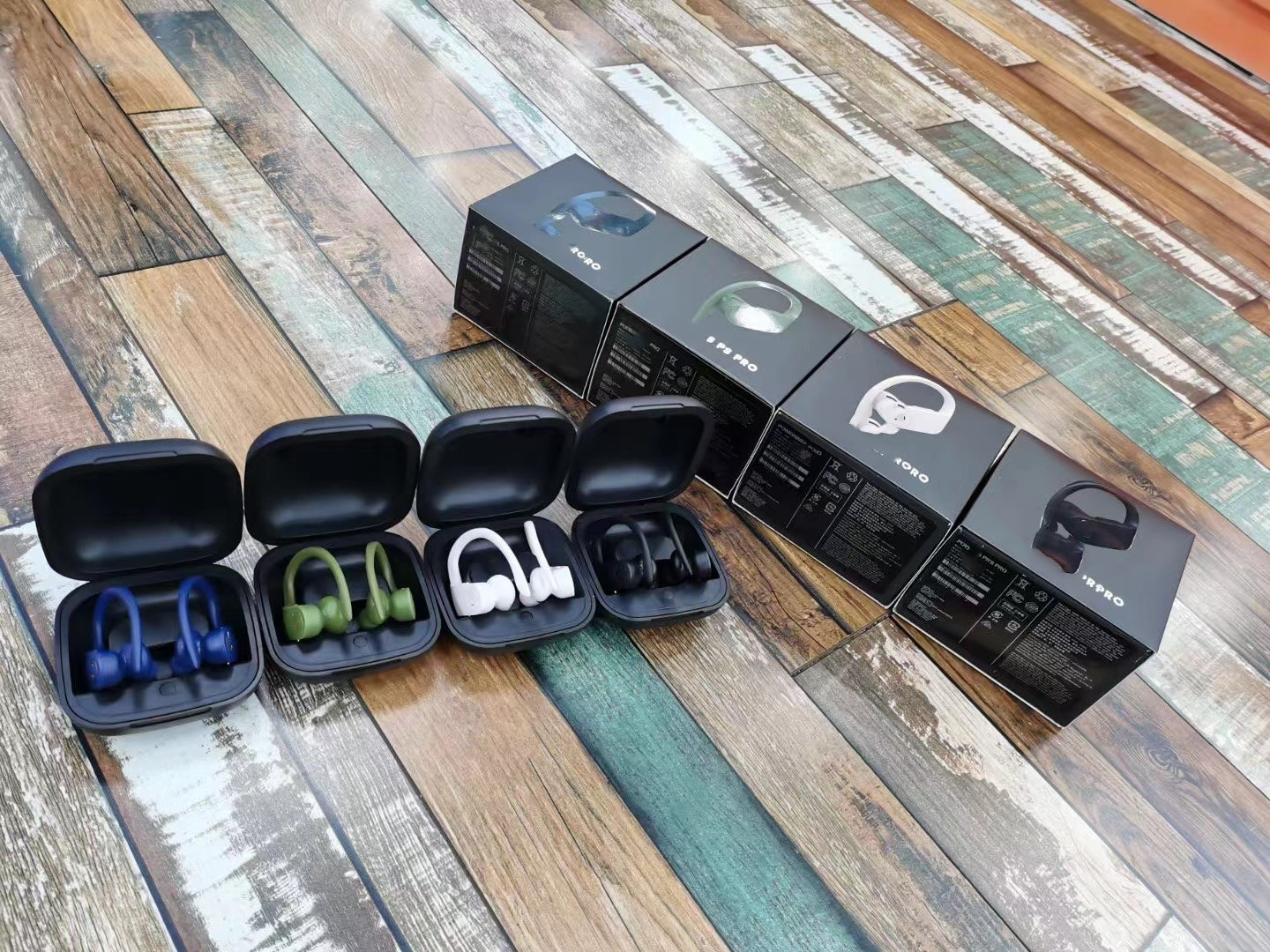 跨境pb4 pro无线蓝牙耳机power pro重低音运动耳挂立体声带动画-阿里巴巴