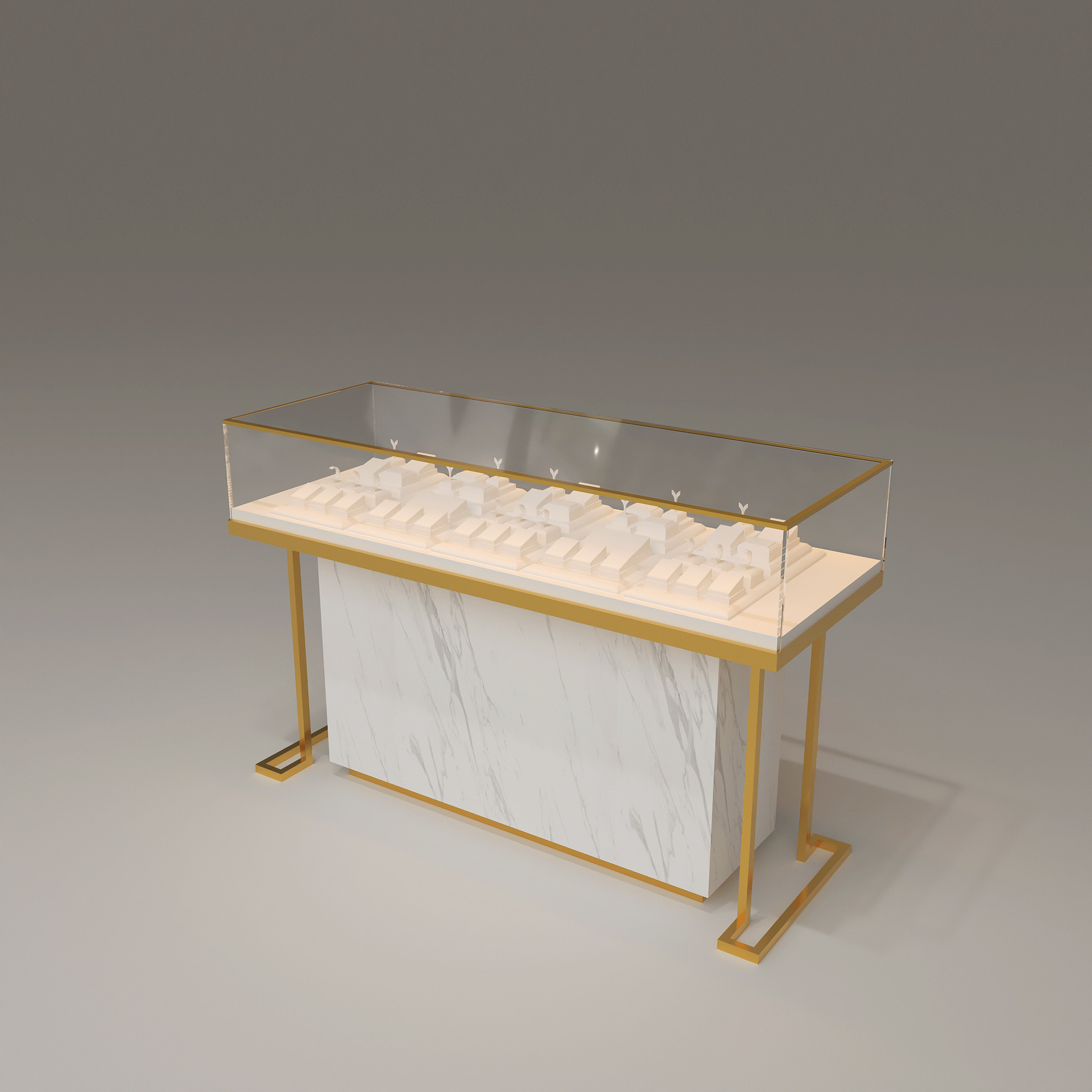 定制商场玻璃柜展示柜珠宝首饰柜台样品展览陈列柜博物馆文物展台-阿里巴巴