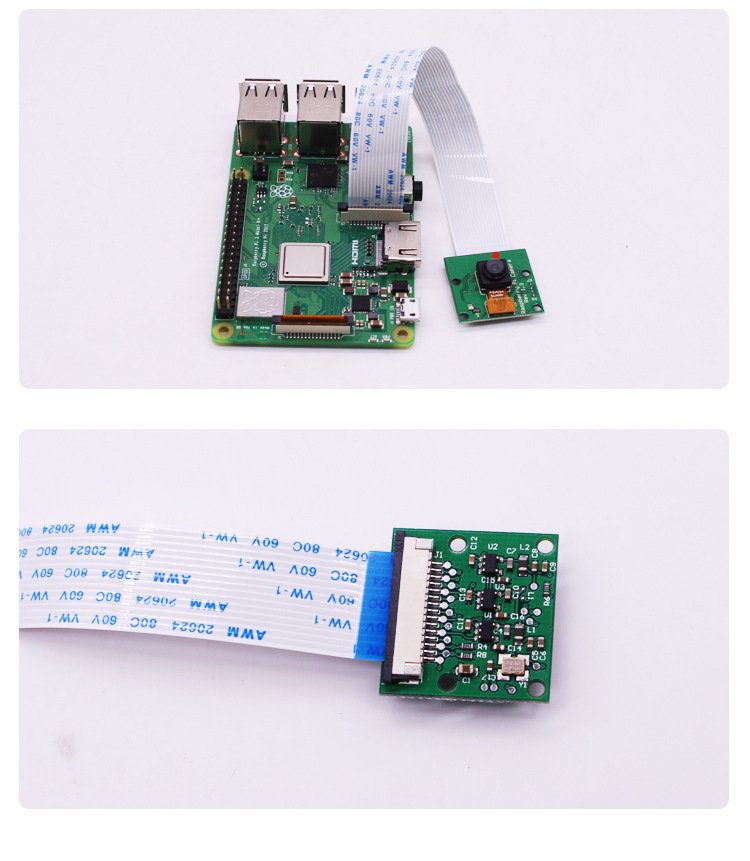 树莓派4代4B/3B+/2代 500万像素广角CSI视频接口OV5647摄像头60cm-阿里巴巴
