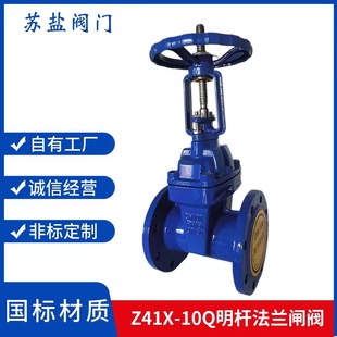 Z41X-10Q球磨铸铁软密封明杆法兰闸阀 弹性座封闸阀 明杆闸阀DN80-阿里巴巴