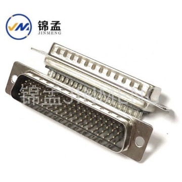 DB-78P母头 D-SUB插头 DB-78P孔 黑胶 传统 四排78芯接头 焊线式-阿里巴巴