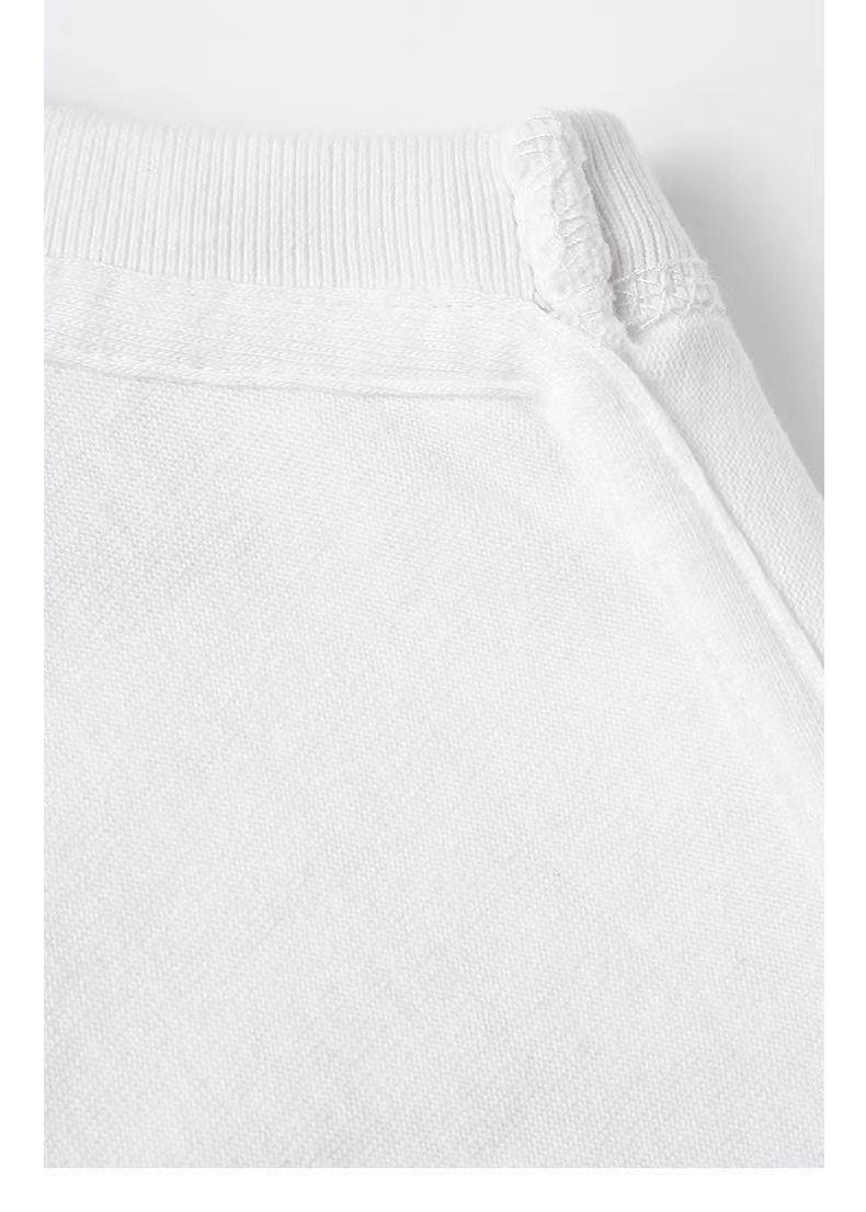 欧美休闲长袖t恤男260g秋冬重磅圆领宽松上衣情侣装简约百搭潮ins-阿里巴巴