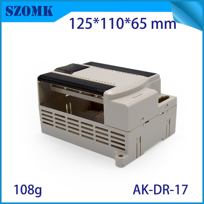 奥科姆导轨式工控盒壳体PLC自动化控制器仪表器塑料外壳DR17-20-阿里巴巴