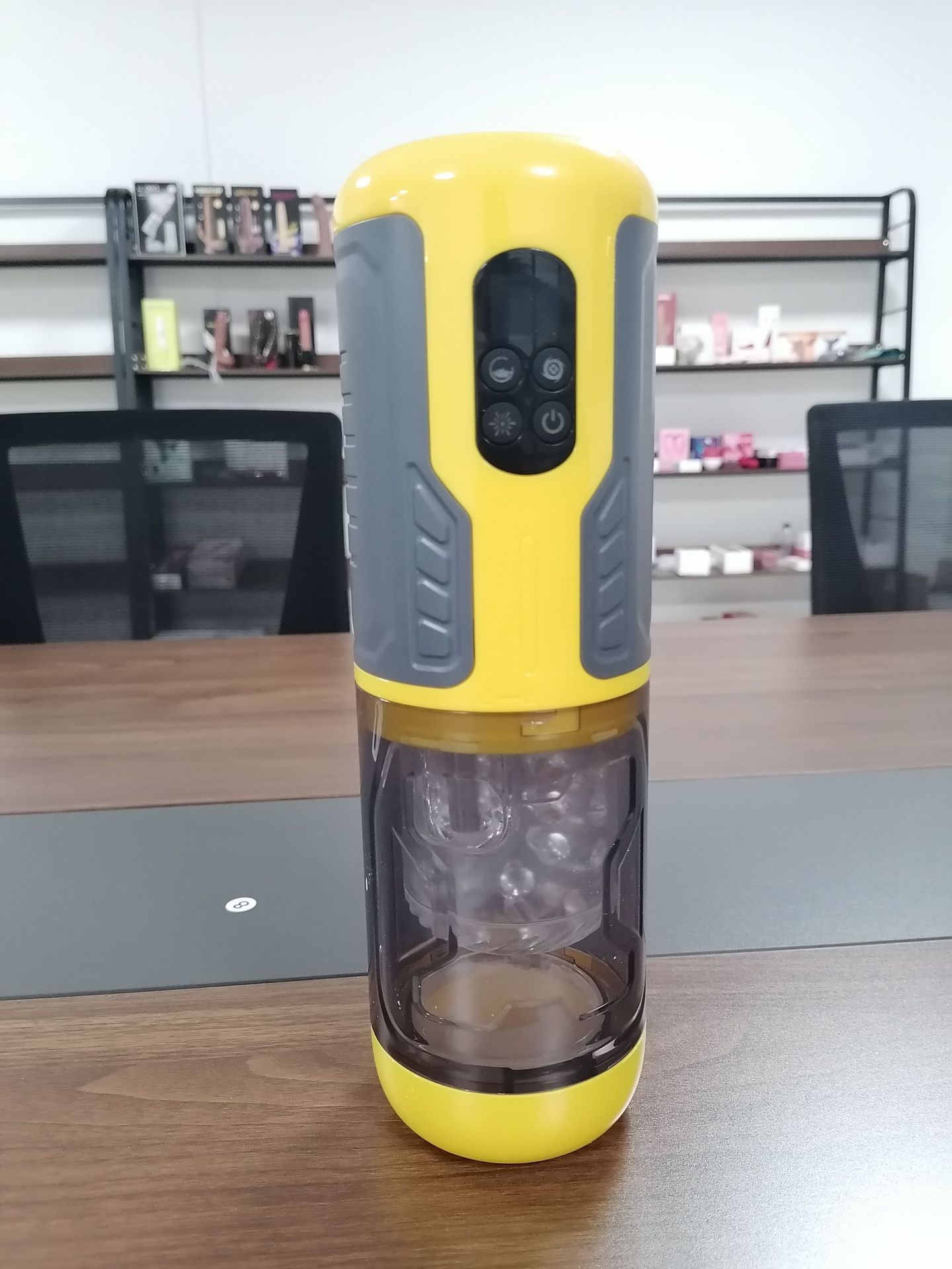 toyshcool伸缩旋转双震动星际飞机杯男用阴茎抽插自慰器情趣D08C-阿里巴巴