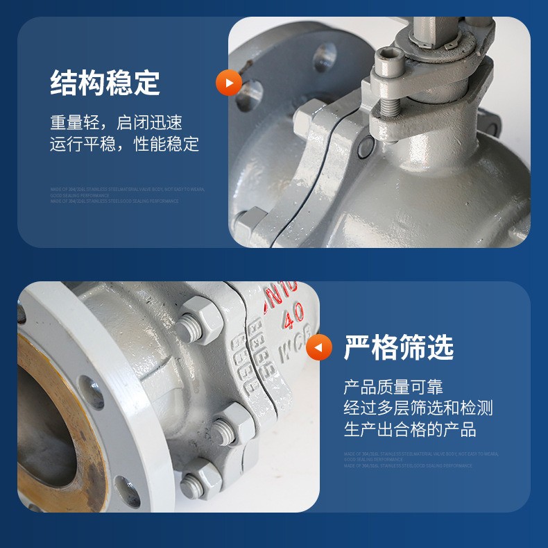 国标直通手动碳钢Q41F 软密封浮动式中型法兰球阀天然气球阀DN100-阿里巴巴