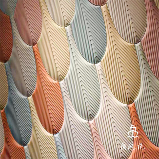 3D立体水泥砖UHPC异形芭蕉叶手工砖奶茶咖啡厅客饭厅墙面羽毛花砖-阿里巴巴