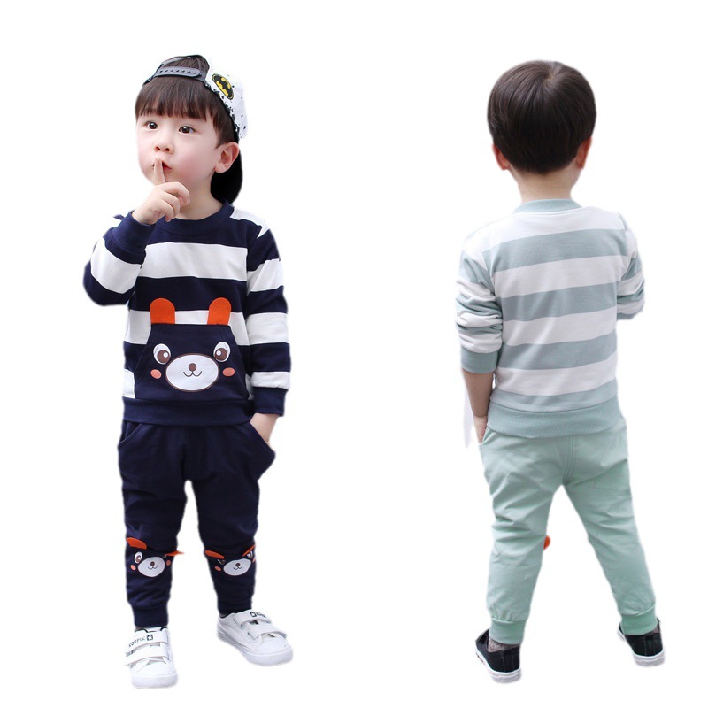 Foreign Trade Children's Suit Spring and Autumn Long-sleeved Sweatshirt ...