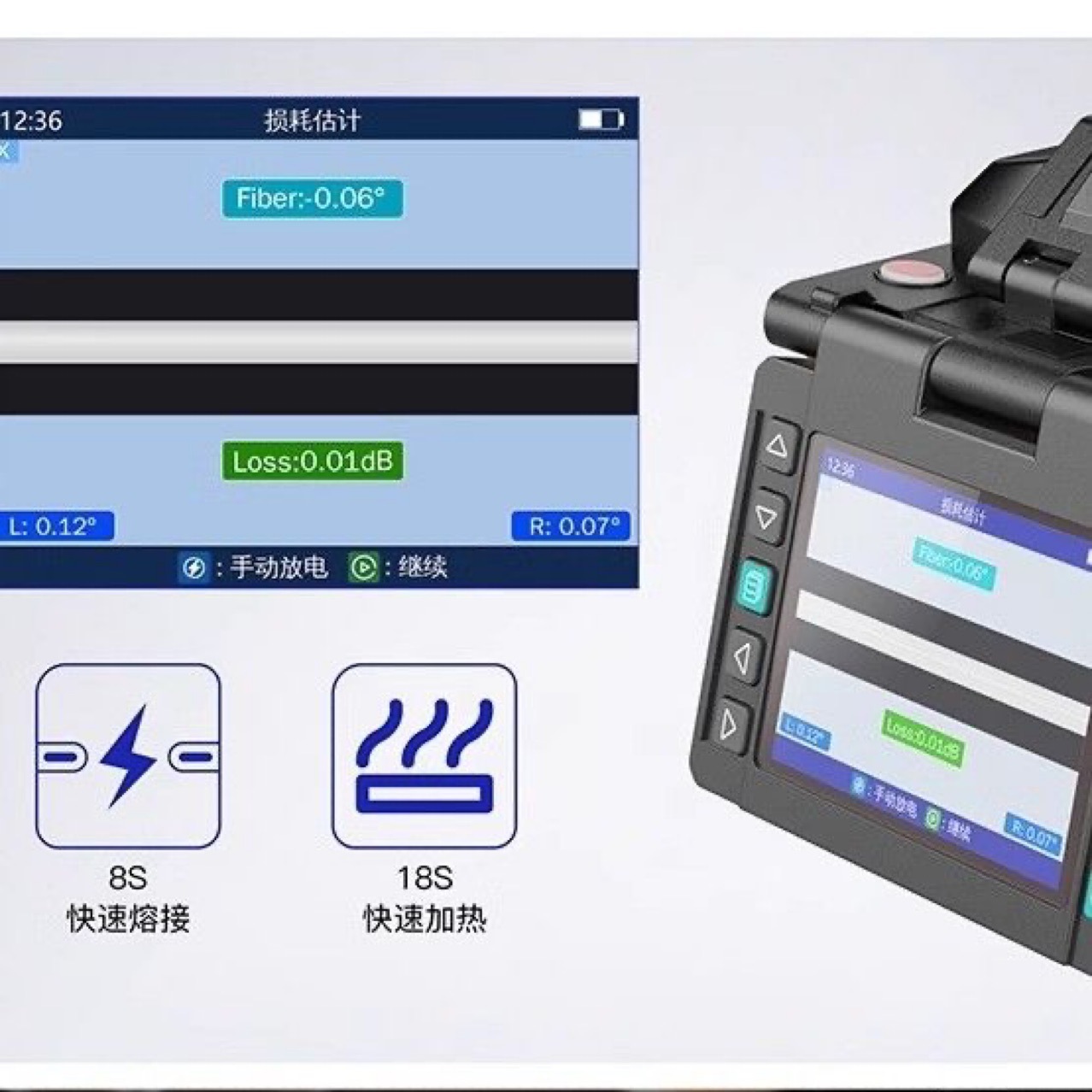 南京吉隆KL-500E全自动光纤熔接机国产熔纤机三合一夹具皮线跳线-阿里巴巴
