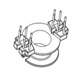 RM8变压器骨架RM8电木骨架RM8矮立式骨架 BOBBIN 梅花脚6+6-阿里巴巴