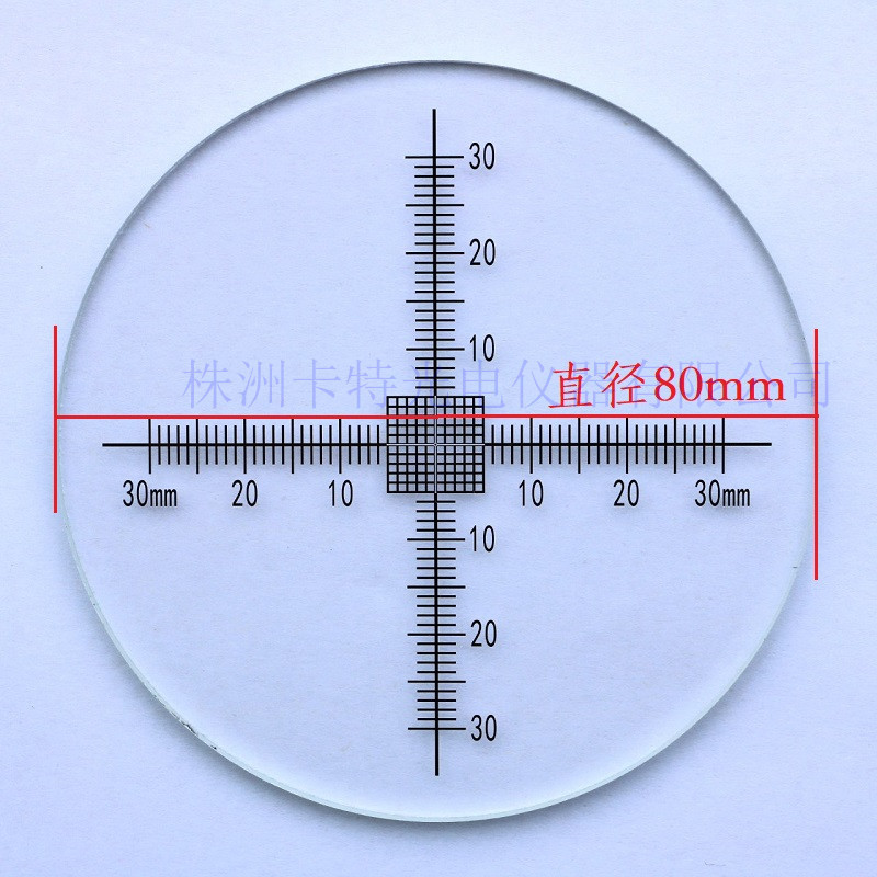 CAT990显微镜标定板直径80mm格值1mm*60-阿里巴巴